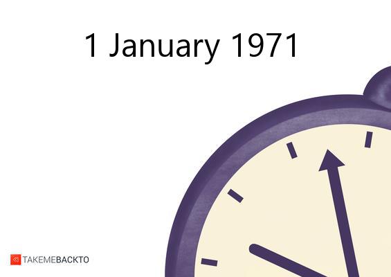January 01, 1971, What happened that day? | TakeMeBack.to