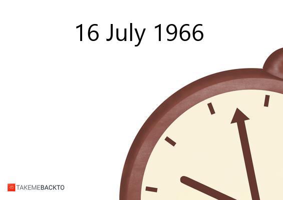 July 16, 1966, What happened that day? | TakeMeBack.to