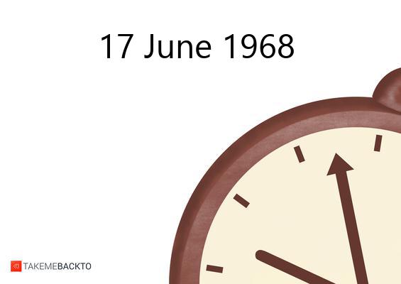 June 17, 1968, What happened that day? | TakeMeBack.to