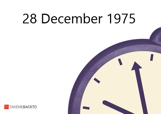 December 28, 1975, What happened that day? | TakeMeBack.to