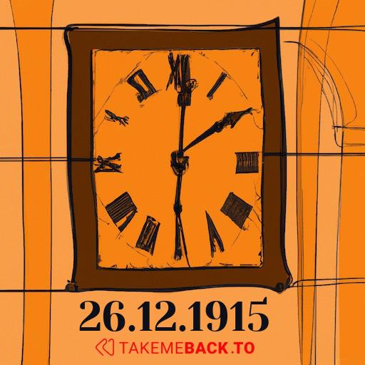 26 de Diciembre 1915, ¿Qué pasó ese día? | TakeMeBack.to